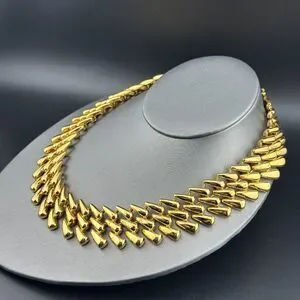Napier | Jewelry | Napier Gold Plated Diagonal Link Triple Line ...